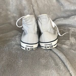Converse | Shoes | Light Grey Converse Hightop | Poshmark